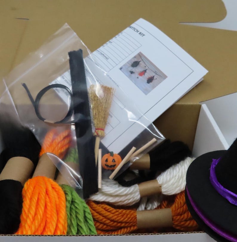 Craft Kit: Halloween DIY Witch Kits, Easy Party Crafts, Party Favor - Etsy