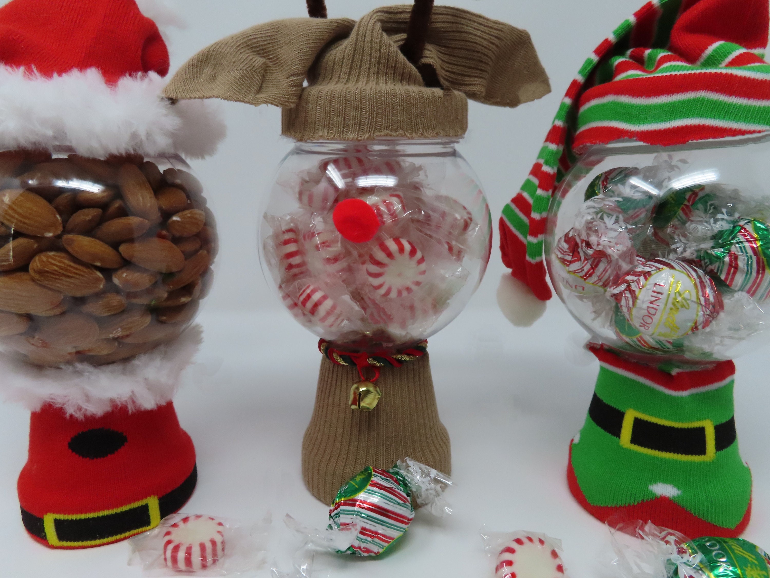 Christmas Container, Candy Holder, Craft Kit, Christmas Reindeer, Santa ...