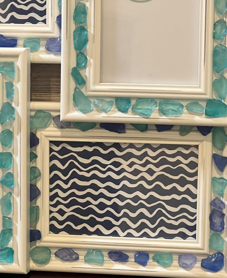 Tropical Frame, White Multi 4x6 Picture Frame, Nautical Frame ...