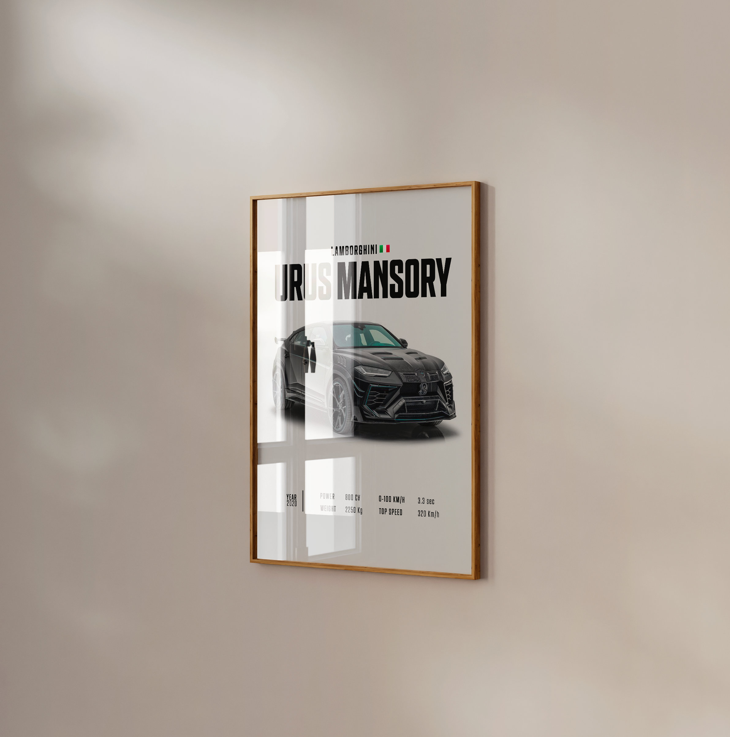 Car Poster Lamborghini Urus Mansory, Car Poster Print, Classic Car Wall ...