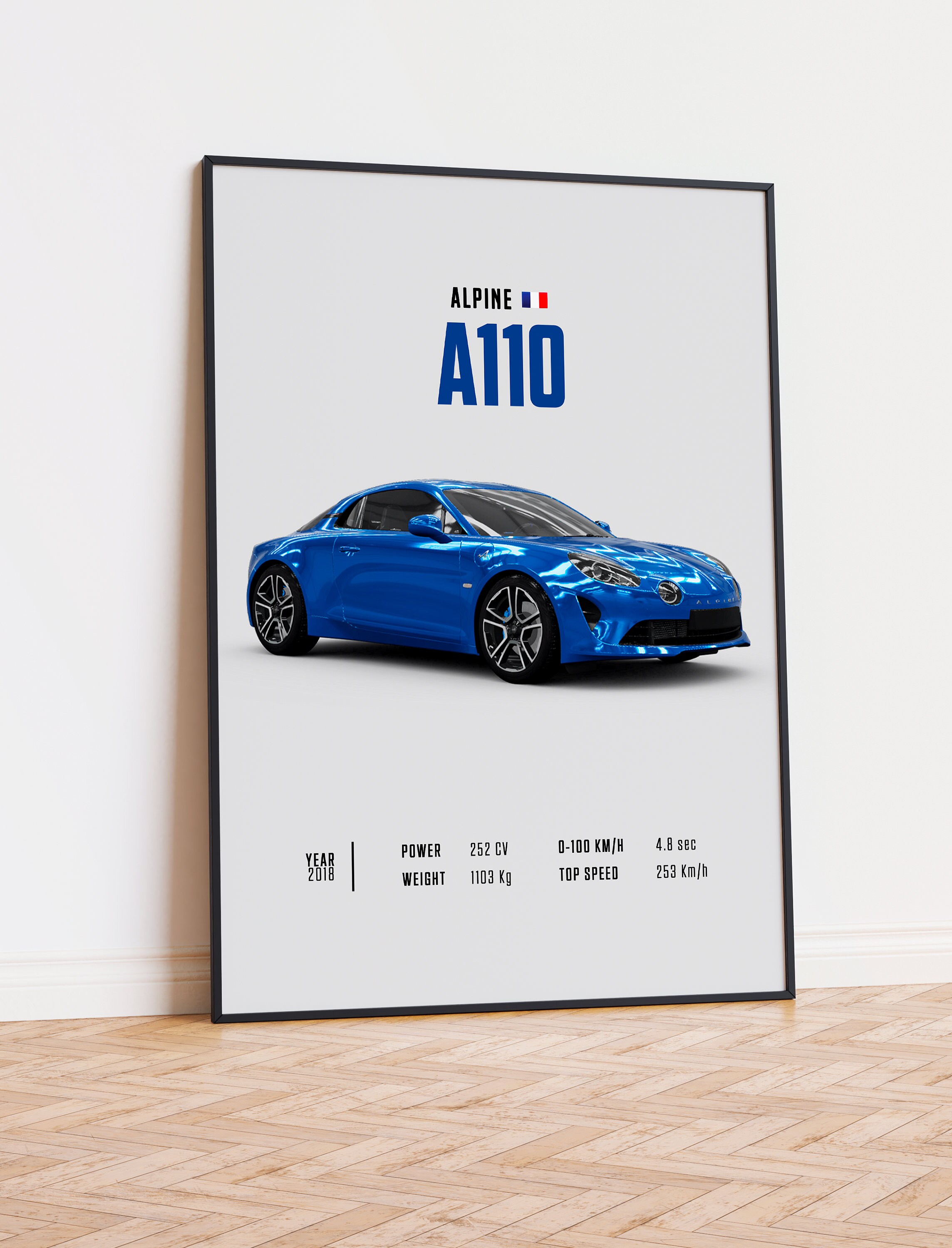 Car Poster Alpine A110 Car Poster Print Classic Car Wall - Etsy