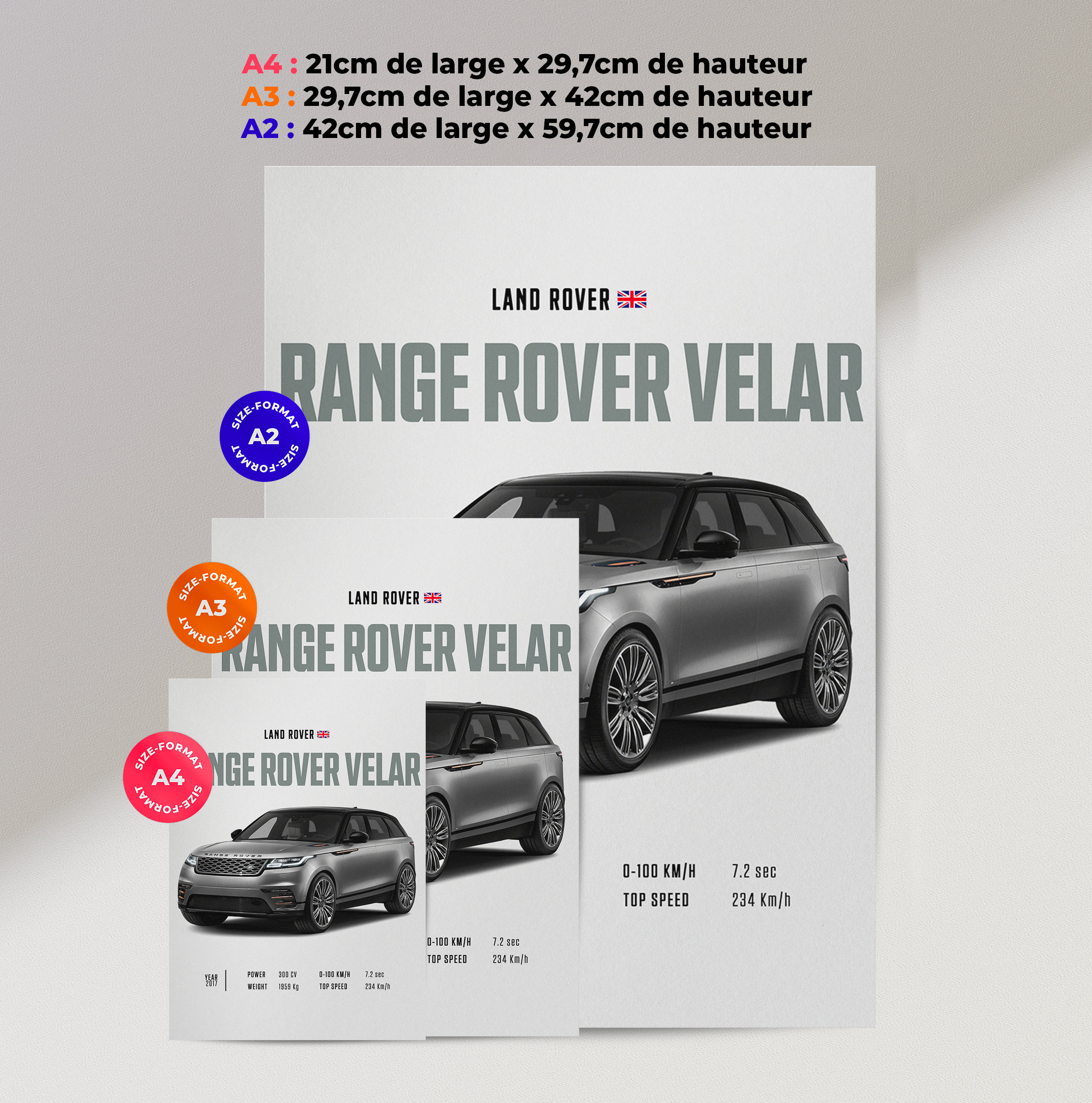 Car Poster Range Rover Velar Car Poster Print Classic Car - Etsy
