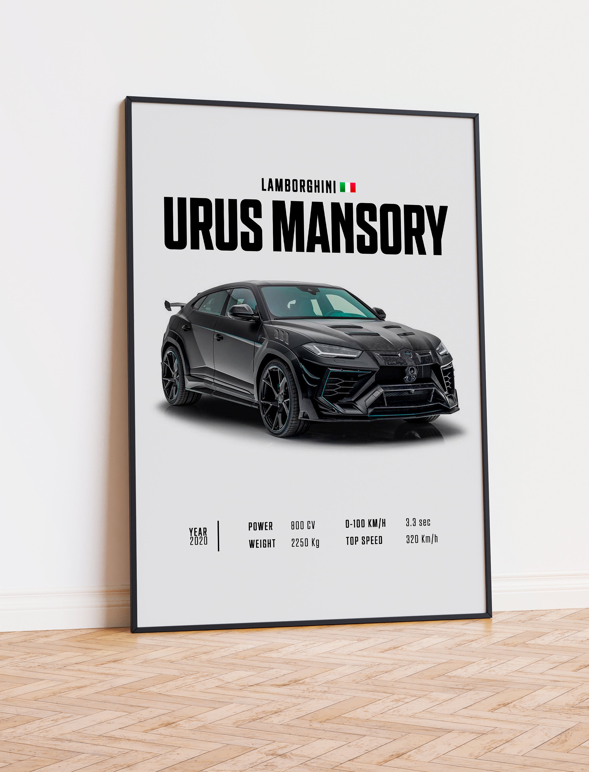 Car Poster Lamborghini Urus Mansory, Car Poster Print, Classic Car Wall ...