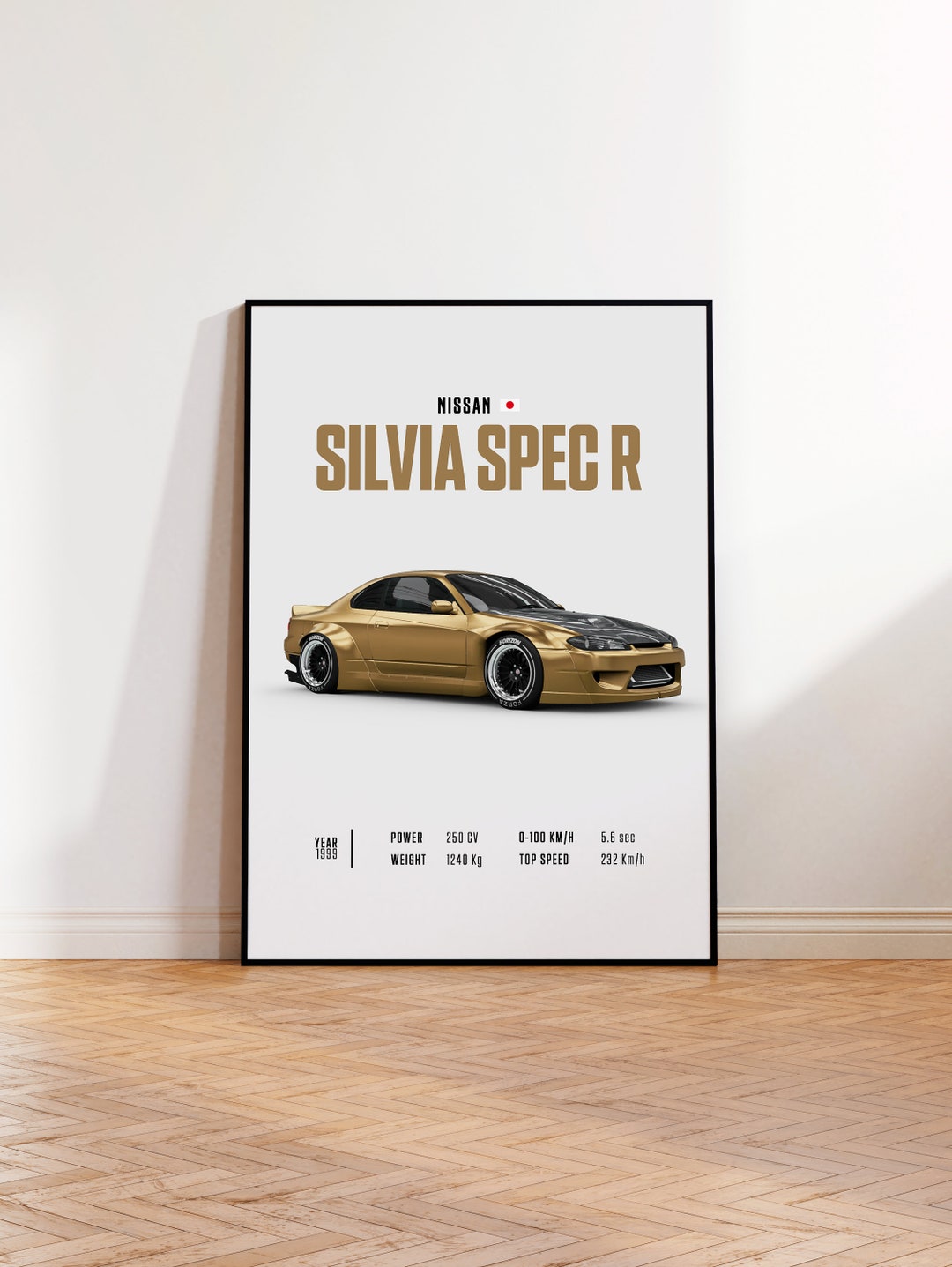 Car Poster Nissan Silvia Spec R Car Poster Print Classic Car - Etsy