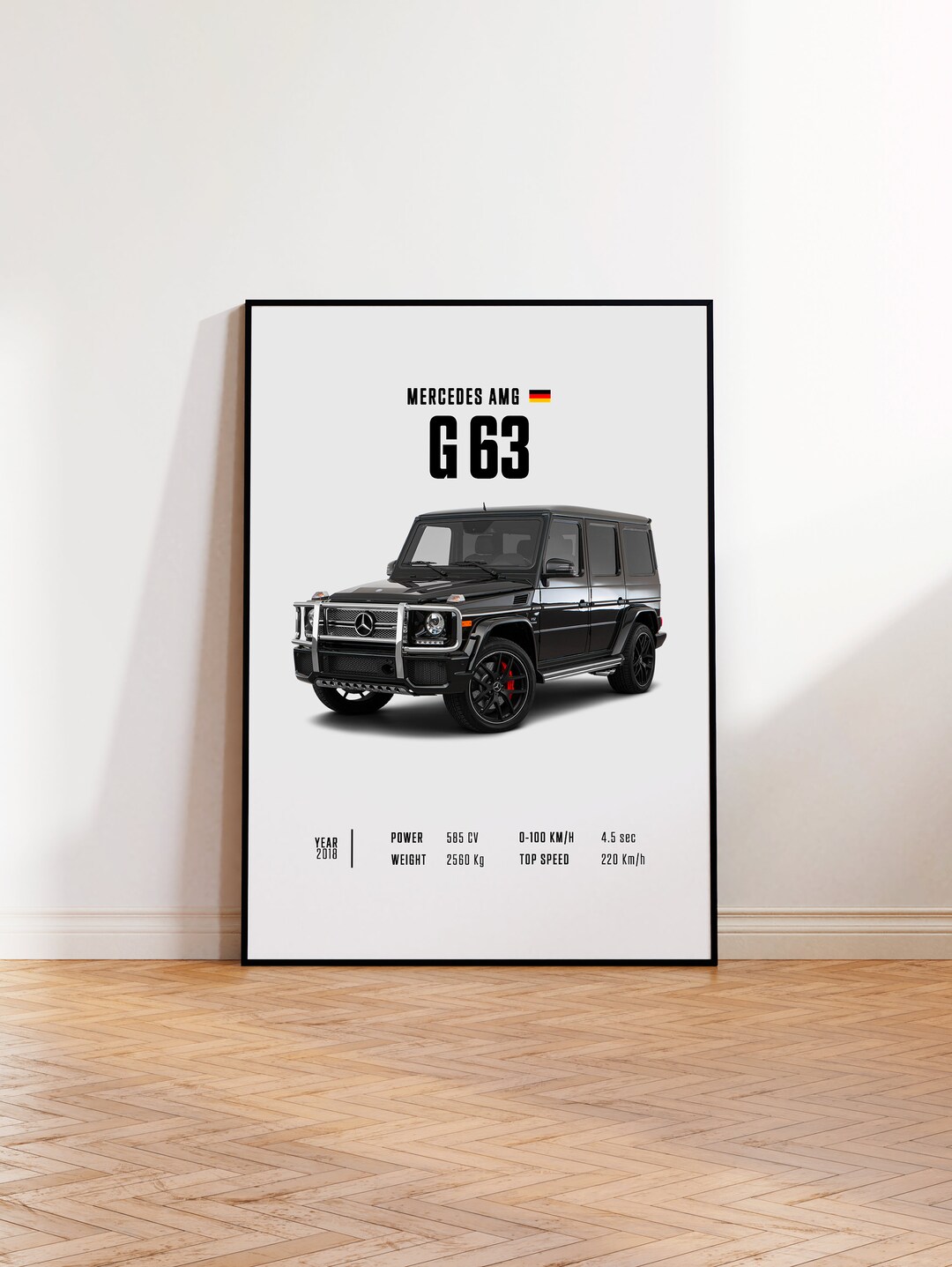 Car Poster Mercedes AMG G63 Car Poster Print, Classic Car Wall Art ...