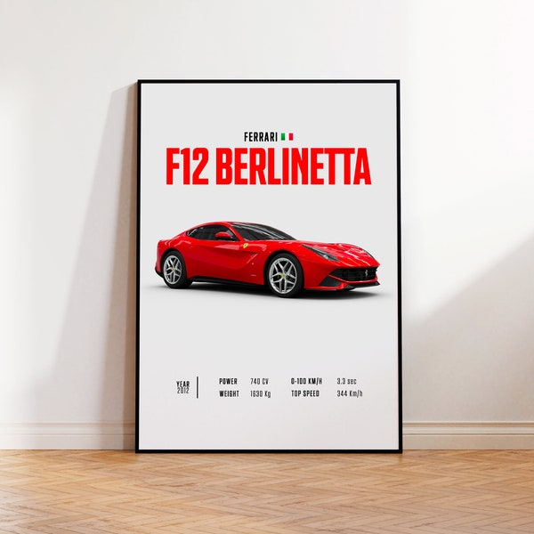 Ferrari F12 Classic - Etsy