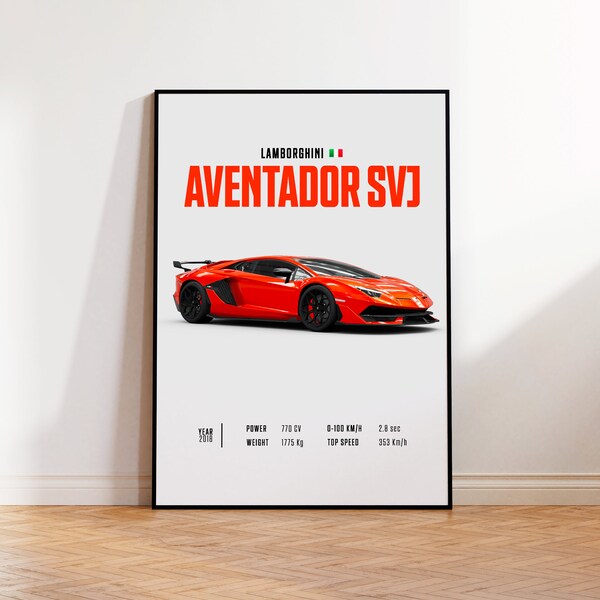 Car Poster Porsche 918 Spyder, Car Poster Print, Classic Car Wall Art ...