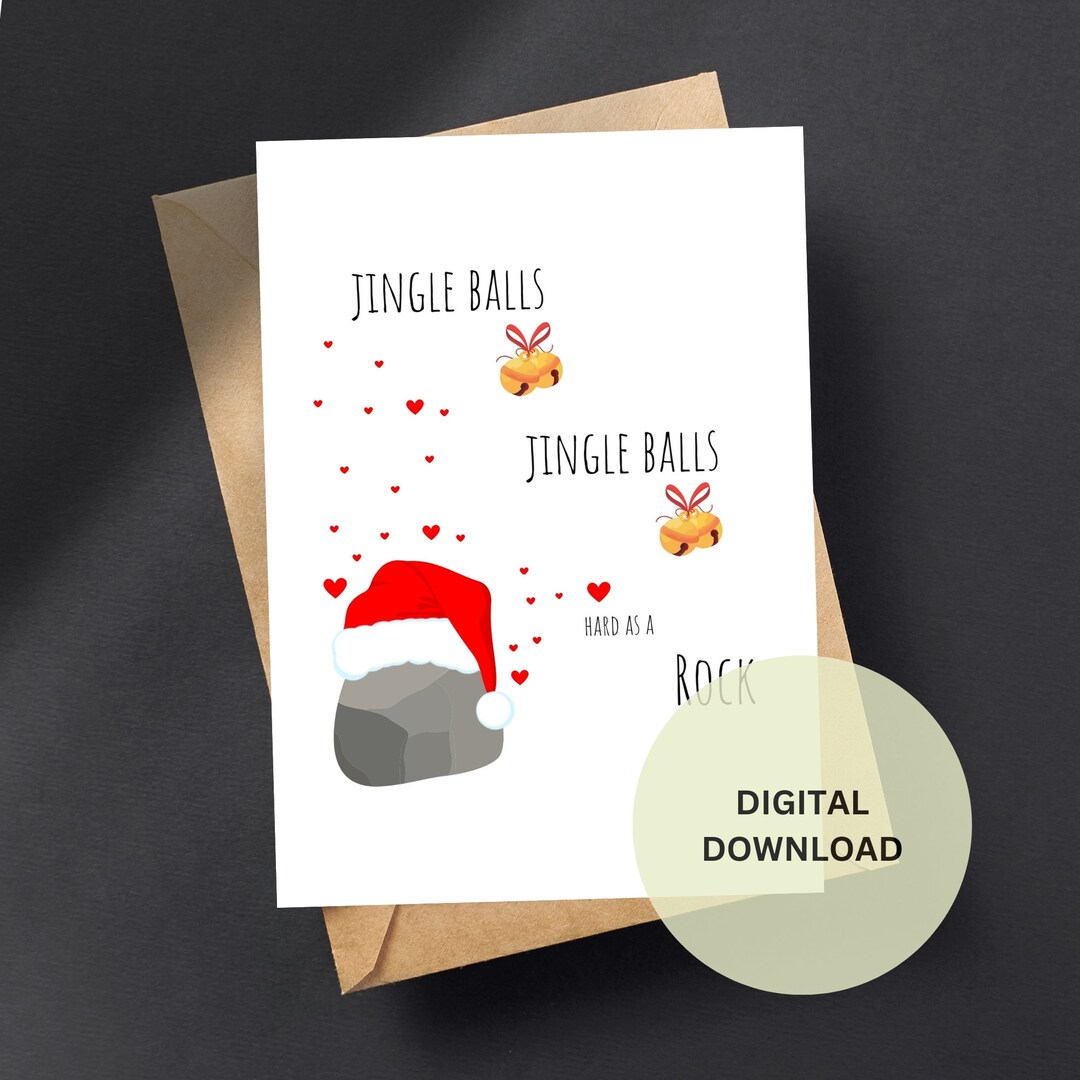 Printable Christmas Card Adult Christmas Card Instant - Etsy