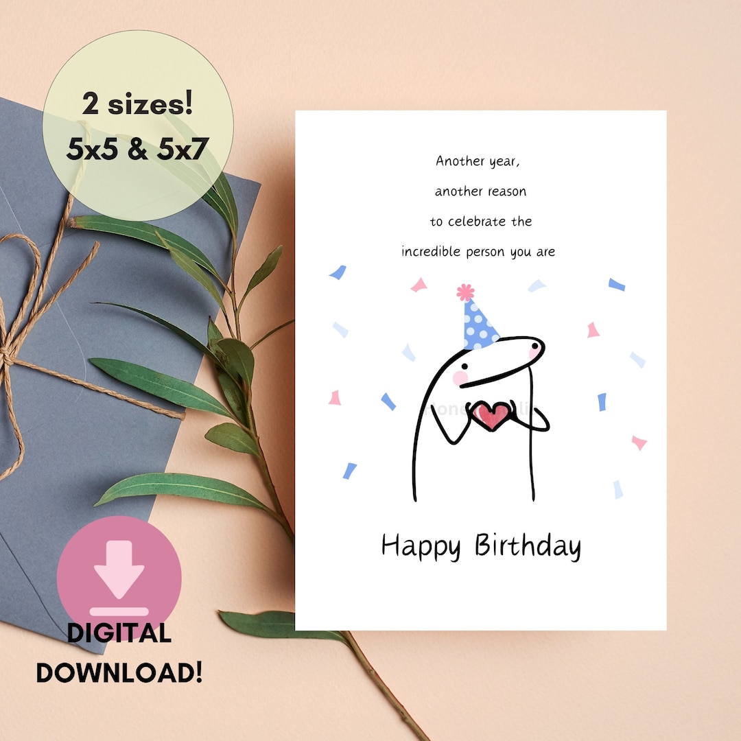 Birthday Gift, Birthday Card, Printable, Gift for Friend, Instant ...