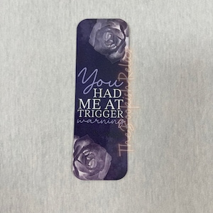 Dark Romance Bookmarks, Trigger Warning Bookmark, Book Marks, Bookmark - Etsy