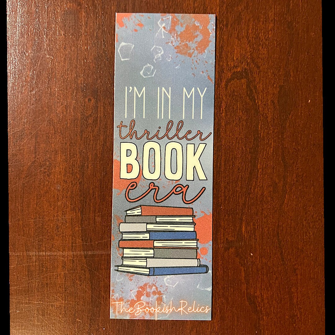 Thriller Bookmarks Books Suspense Books - Etsy
