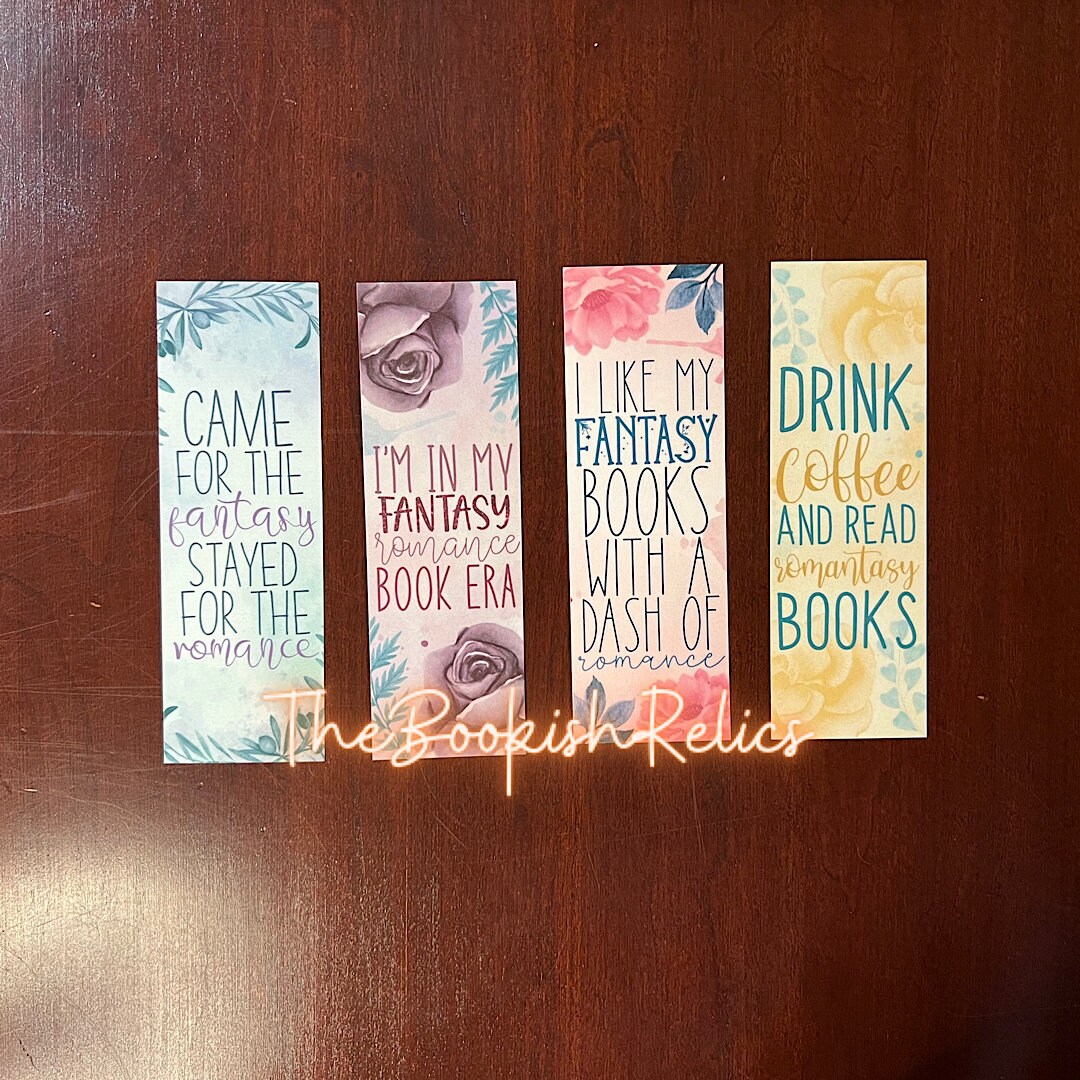 Romantasy Bookmarks, Fantasy Books, Romance Books, Bookmarks - Etsy