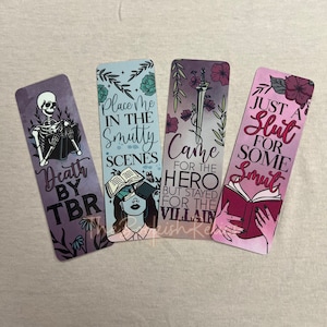 Tbr Bookmark, Smut Bookmarks, Reading Book Mark - Etsy