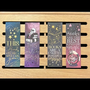 Books Are Magic Bookmarks, Witchy Bookmarks - Etsy