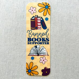 Banned Books Club Bookmark, Laminated Cardstock - Etsy