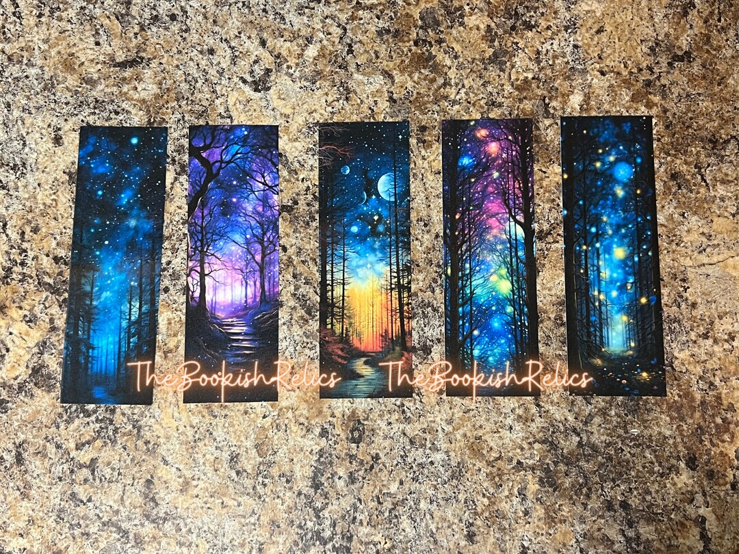 Night Sky Bookmarks, Sunset Bookmarks, Firefly Bookmarks - Etsy