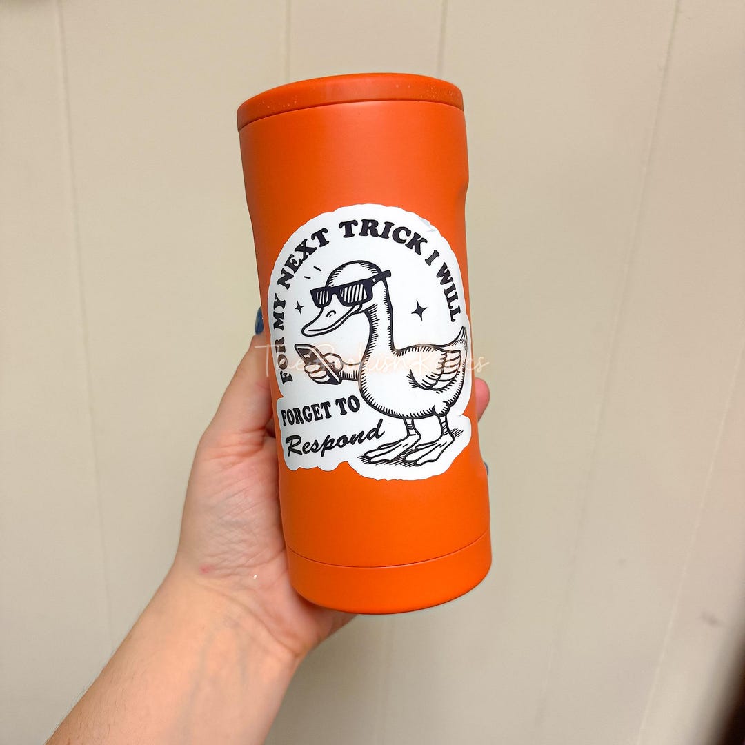 Duck Texting Vinyl Decal, Text Message Stickers, Reading, for My Next ...