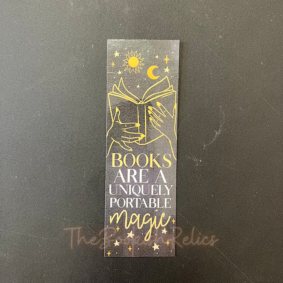Books Are Magic Bookmarks, Witchy Bookmarks - Etsy
