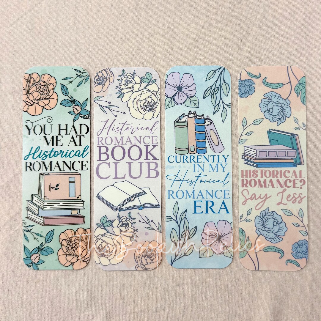 Historical Romance Bookmarks, Book Club Bookmark, Reading Accessories ...