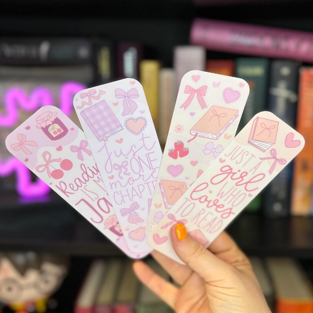 Coquette Bookmarks, Laminated Cardstock, Reading Accessories - Etsy