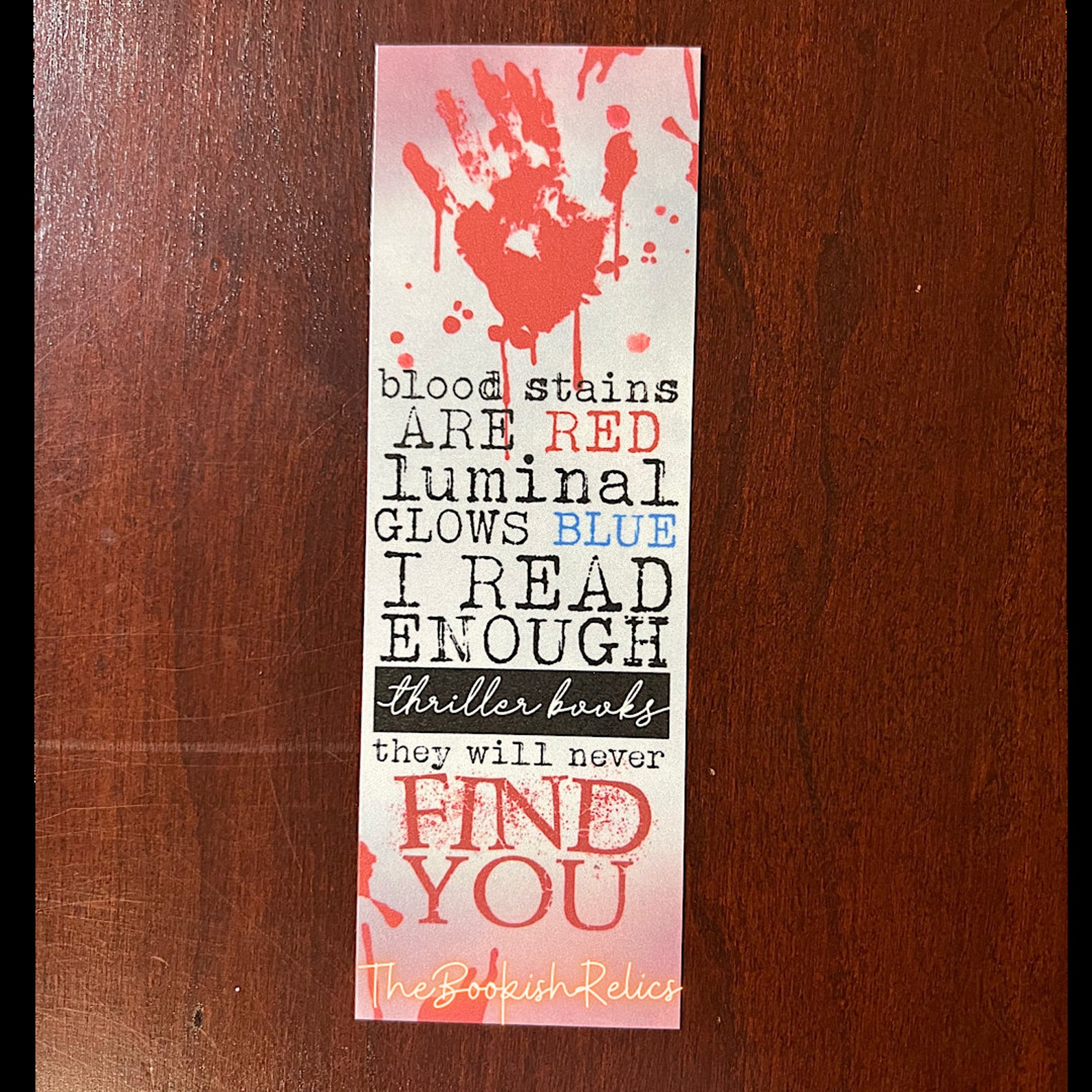 Thriller Bookmarks Books Suspense Books - Etsy