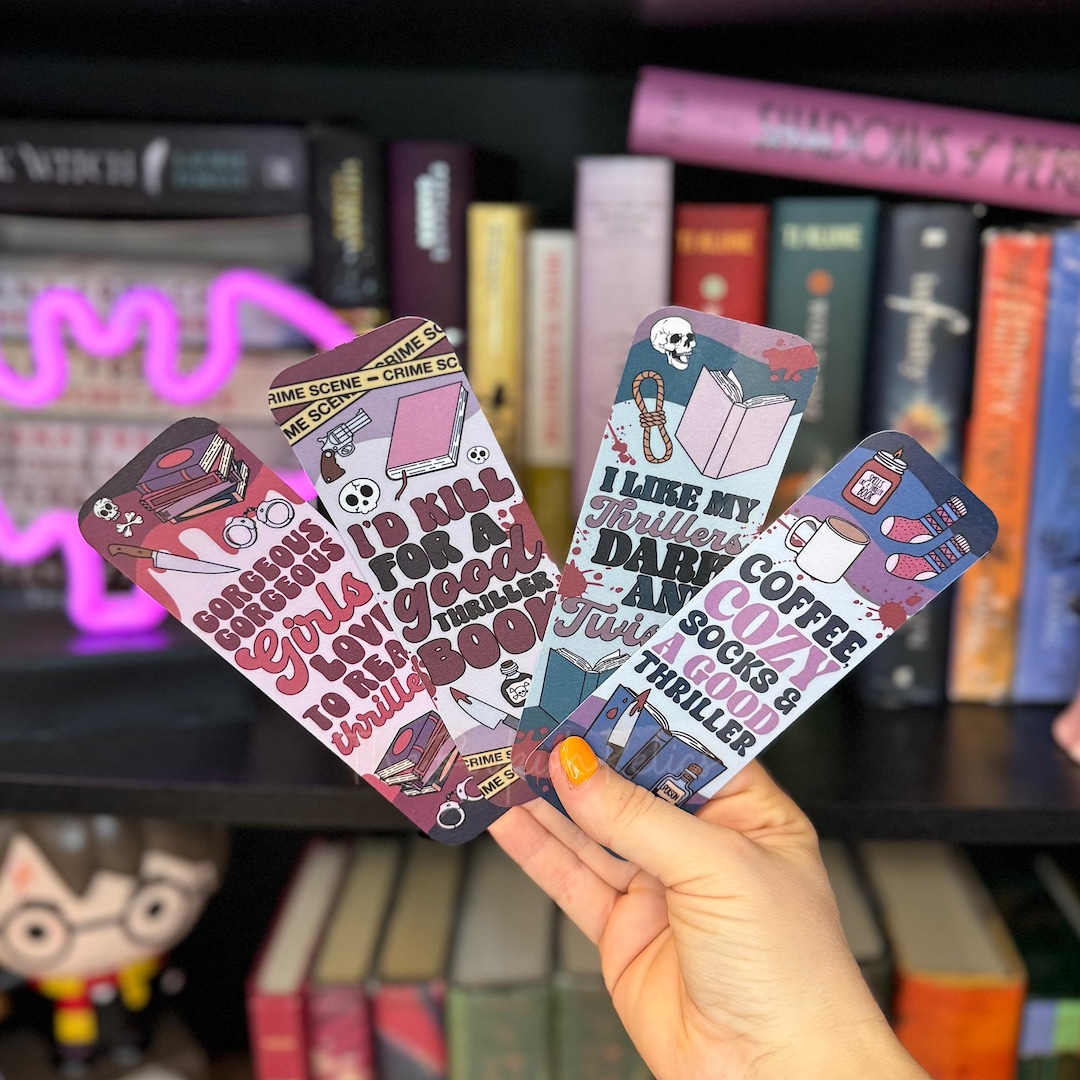 Thriller Bookmarks, Suspense Bookmark, Trope Bookmarks, Thriller Genre ...