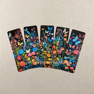 Neon Butterfly Bookmarks, Butterflies, Bookmark - Etsy