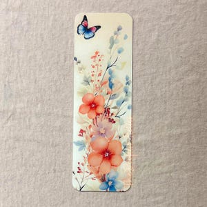 Watercolor Butterfly Bookmark, Floral Reading Accessories - Etsy