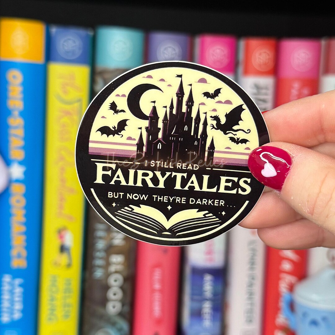 Fairytale Sticker, Bookish Vinyl Decal, Reading Accessories, Dark ...