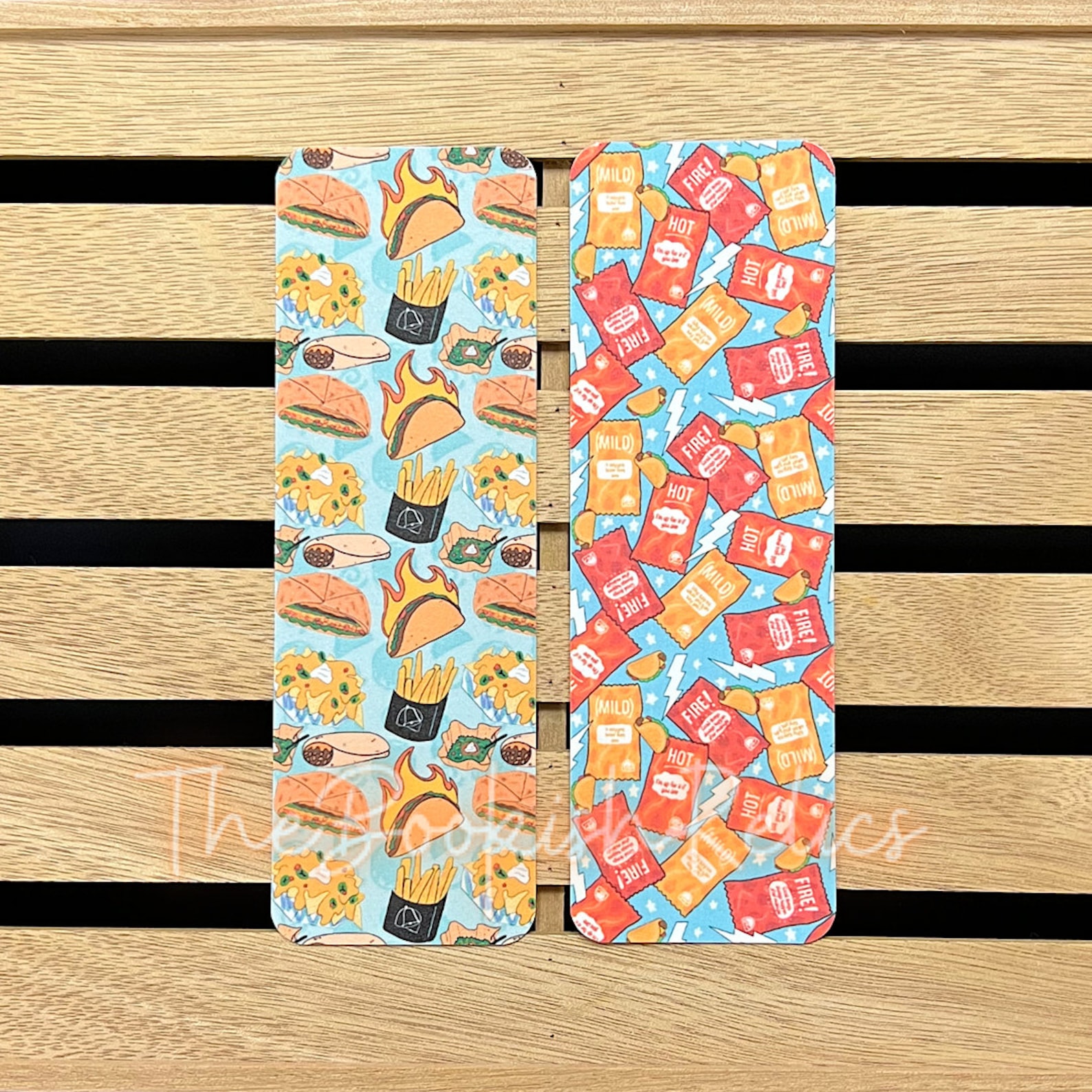 Handmade Taco & Hot Sauce Bookmarks - Etsy