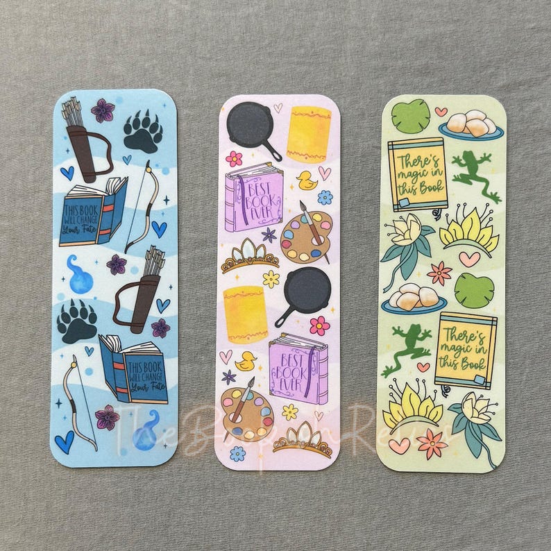 Princess Collage Bookmarks, Frog Bookmark, Princesses, Kids Bookmarks ...