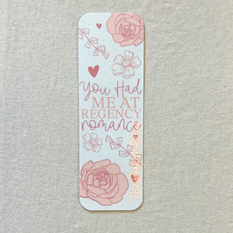 Regency Romance Bookmarks, Floral Laminated Cardstock - Etsy
