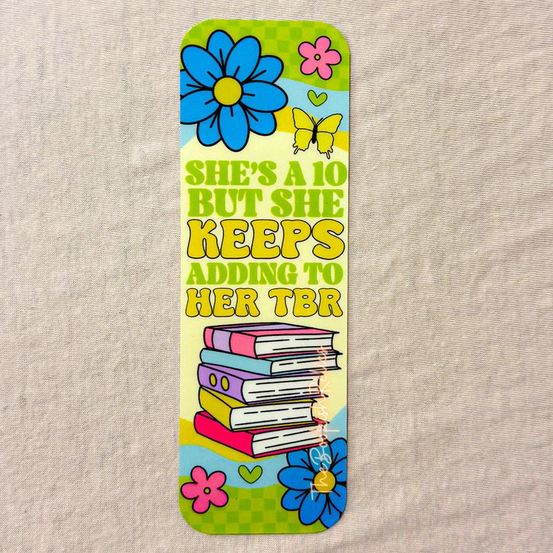 She's a 10 Bookmarks, Tbr Bookmark, Bookmarks, Bookish Merch, Book ...