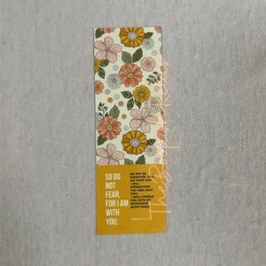 Floral Bible Verse Bookmarks, Bible Verse Bookmark, Religious Book ...