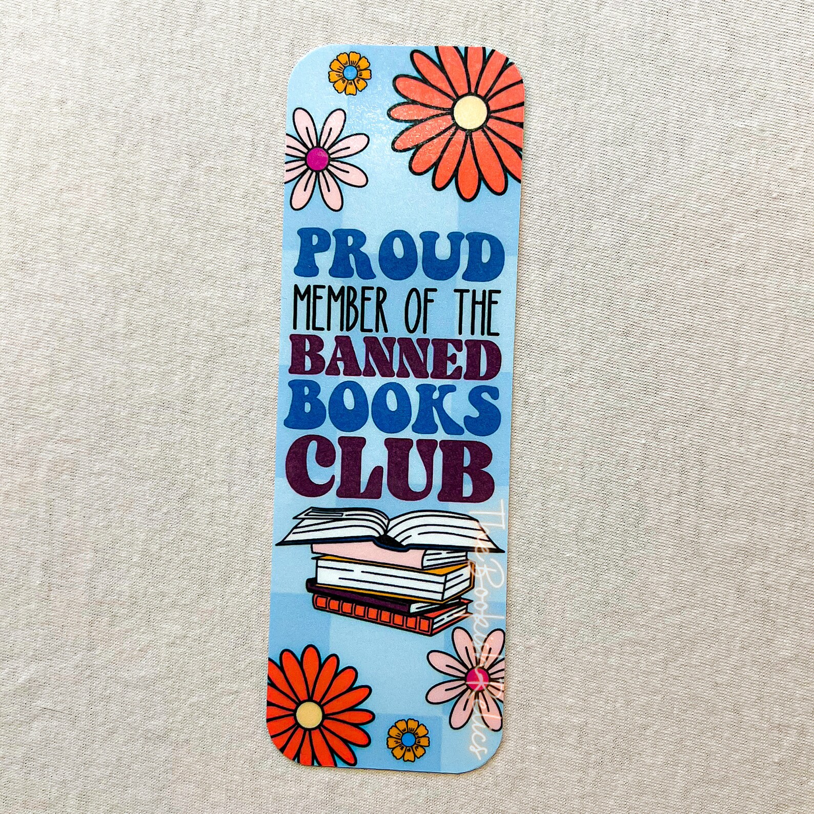 Banned Books Club Bookmark, Laminated Cardstock - Etsy