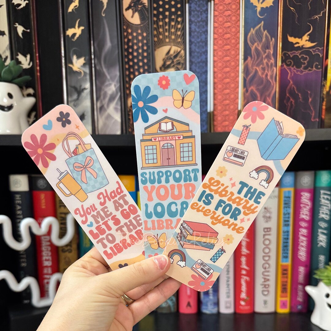 Library Bookmarks, Library Support Bookmarks, Book Lovers Gifts ...