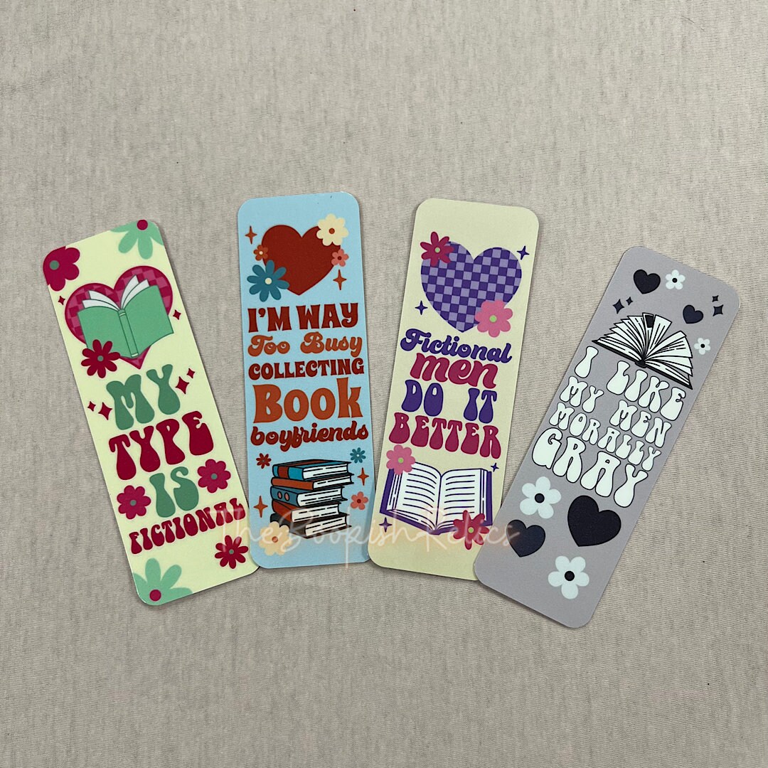 Fictional Bookmark, Book Boyfriends Bookmarks, Morally Grey Men Book ...