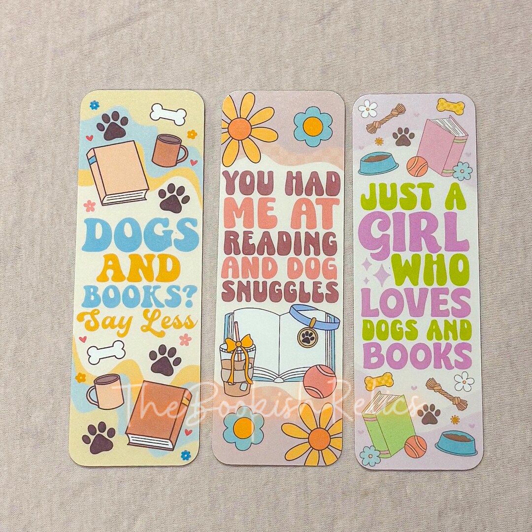 Dogs Bookmarks, Puppy Bookmarks, Dog Lovers Gifts, Reading Accessories ...