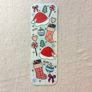 Christmas Cardstock Bookmarks, Holiday Collage, Laminated - Etsy