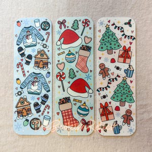 Christmas Bookmarks, Collage Bookmarks, Holiday Bookmark, Winter ...