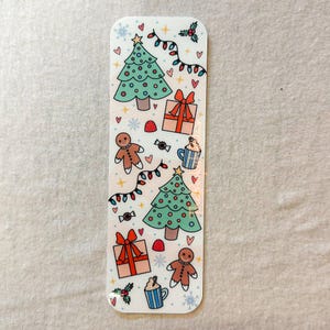 Christmas Cardstock Bookmarks, Holiday Collage, Laminated - Etsy