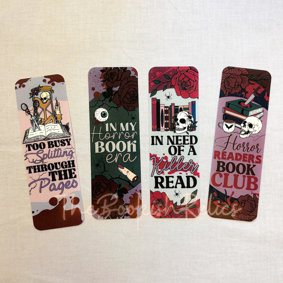 Horror Bookmarks, Psychological Thriller Bookmark, Mystery Reading ...