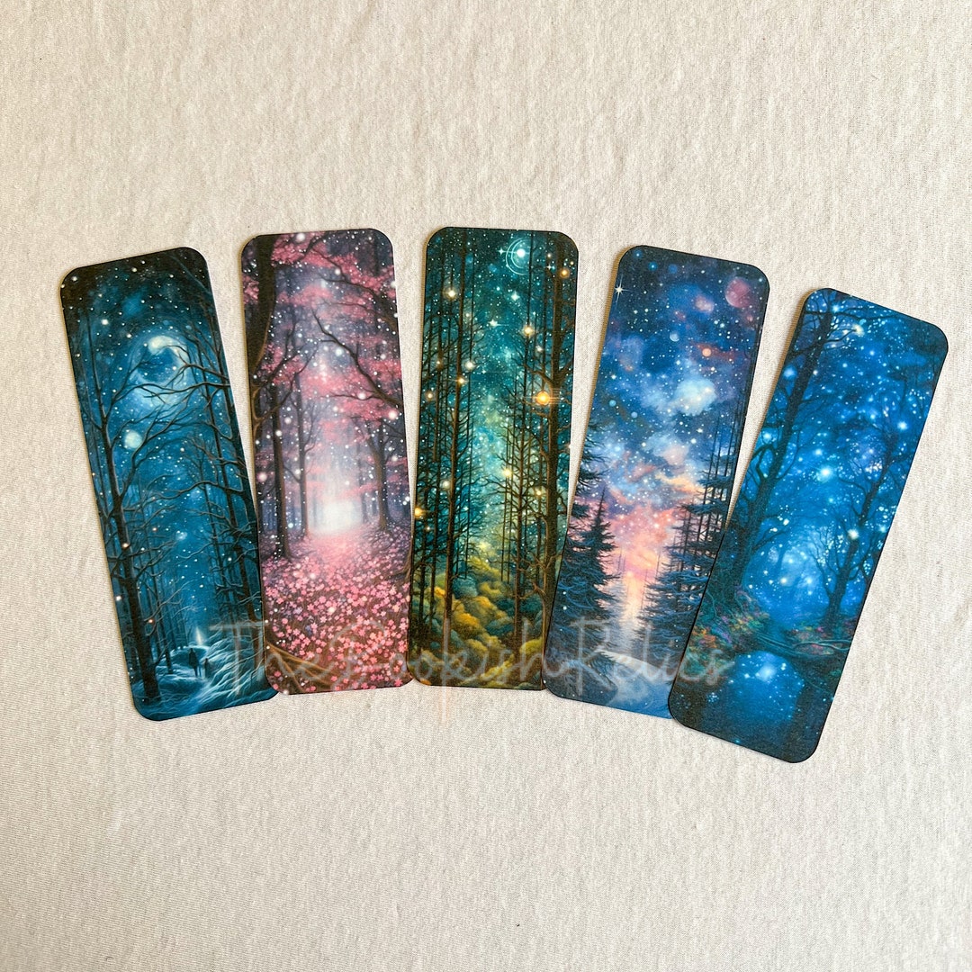 Night Sky Bookmarks, Landscape Bookmark, Nature Book Mark - Etsy