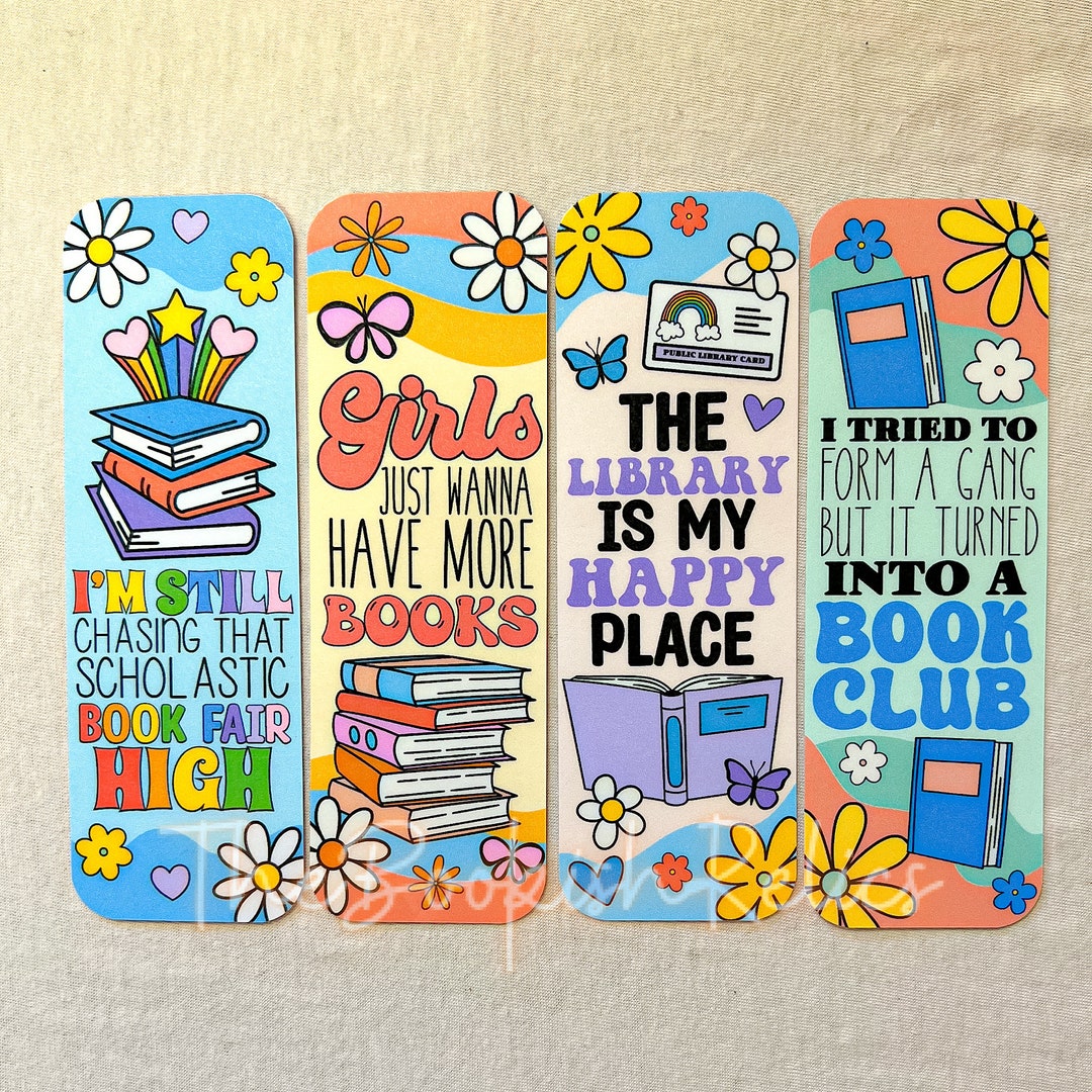 Book Club Bookmarks, Book Lovers Bookmark, Library Bookmarks, Book Fair ...