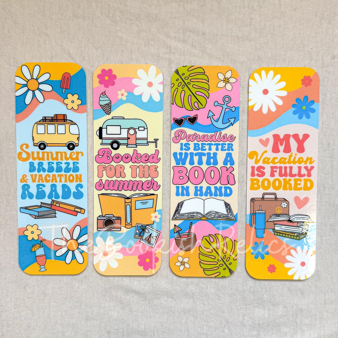Vacation Bookmarks, Summer Reading Accessories, Book Lovers Gifts - Etsy