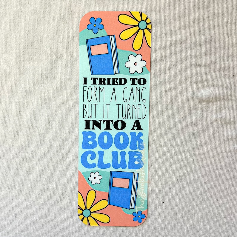Book Club Laminated Bookmark, Book Fair, Library Theme - Etsy