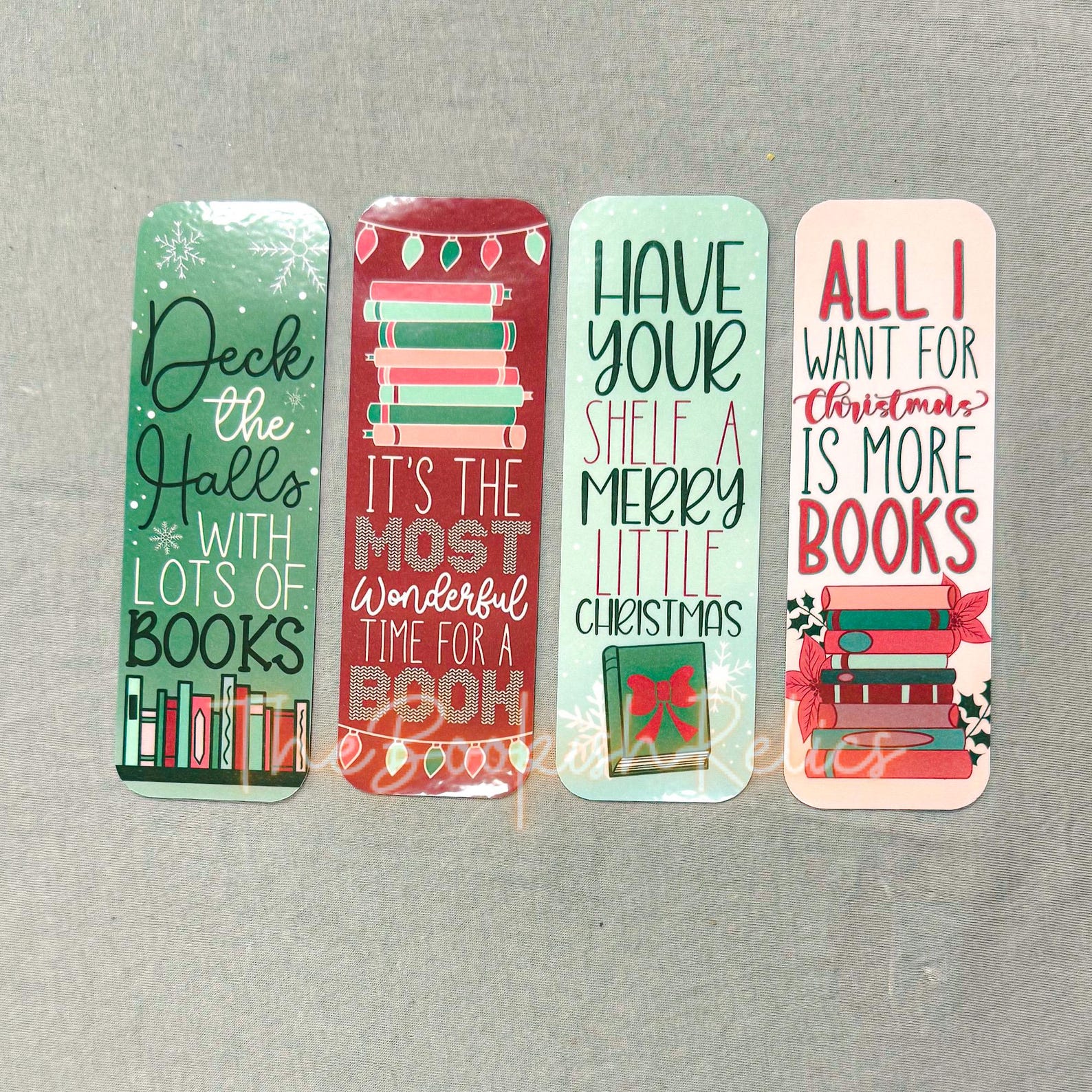 Christmas Bookmarks, Holiday Bookmark, Reading Bookmarks, Book ...
