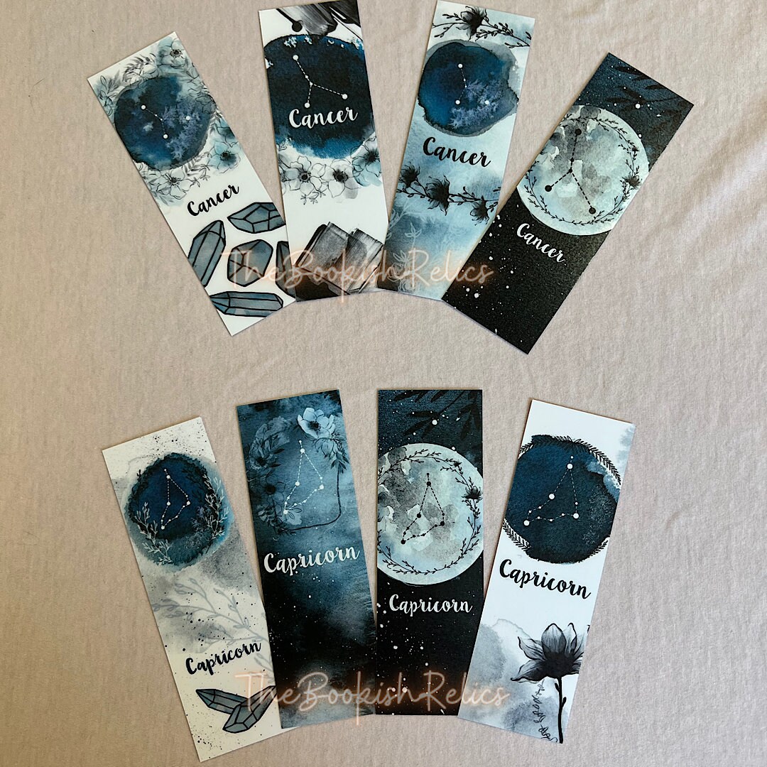 Zodiac Sign Bookmarks, Astrological Sign Bookmark, Book Marks - Etsy