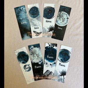 Zodiac Sign Bookmarks, Astrological Sign Bookmark, Book Marks - Etsy