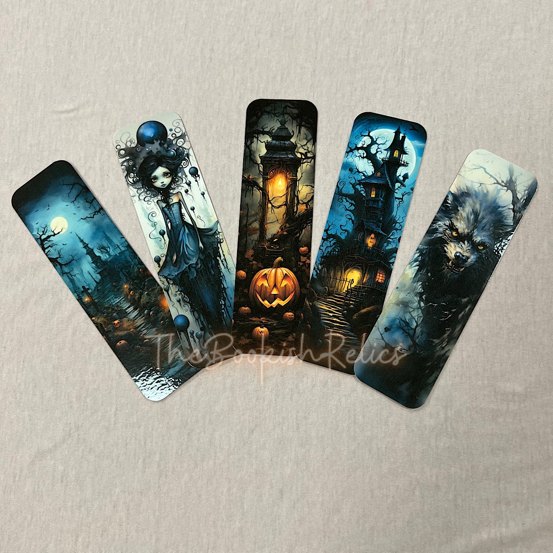 Werewolf Bookmarks, Dark Bookmarks, Spooky Bookmarks, Goth Bookmarks - Etsy